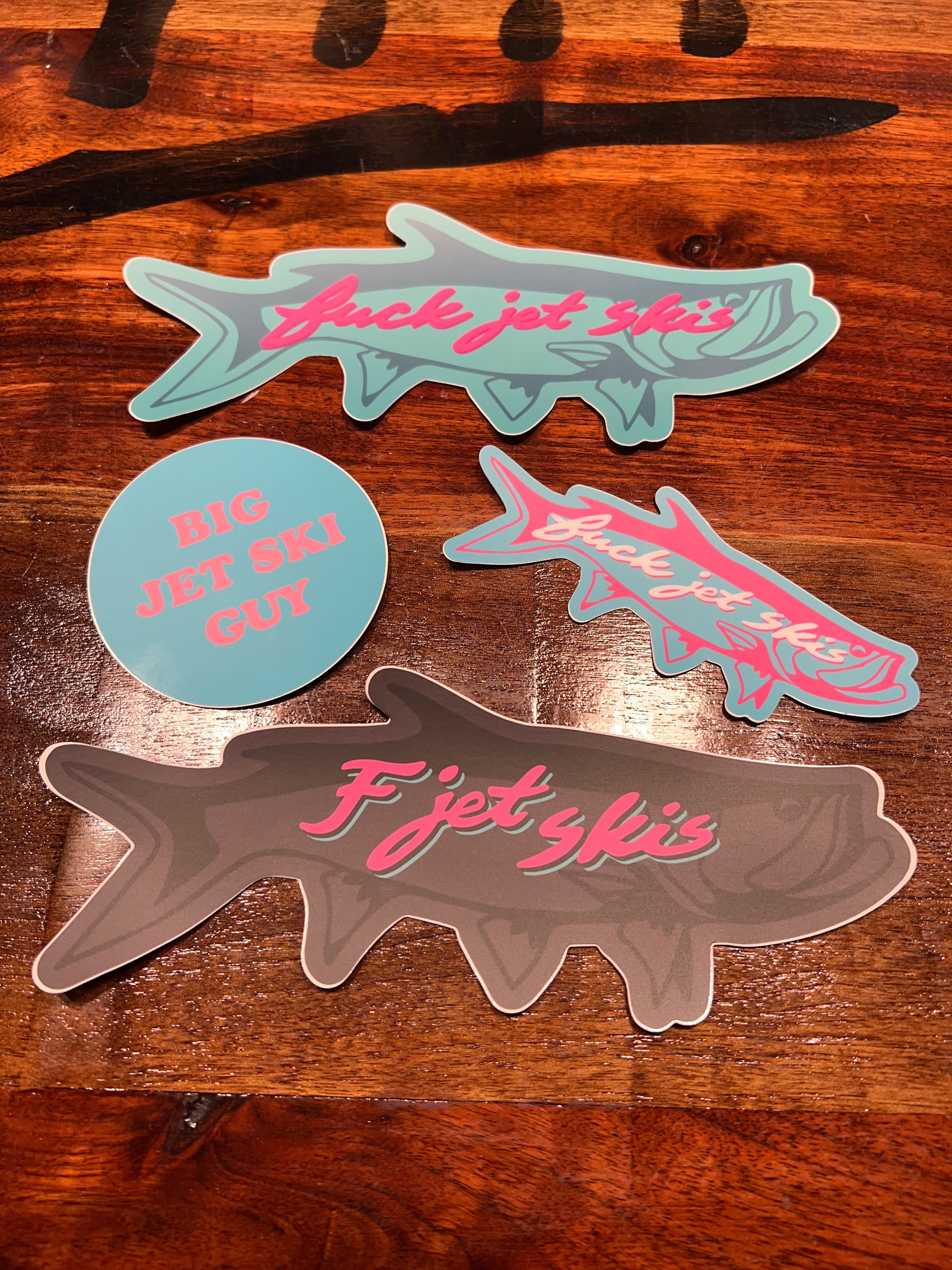 F Jet Ski Stickers – Seven Mile Fly Shop